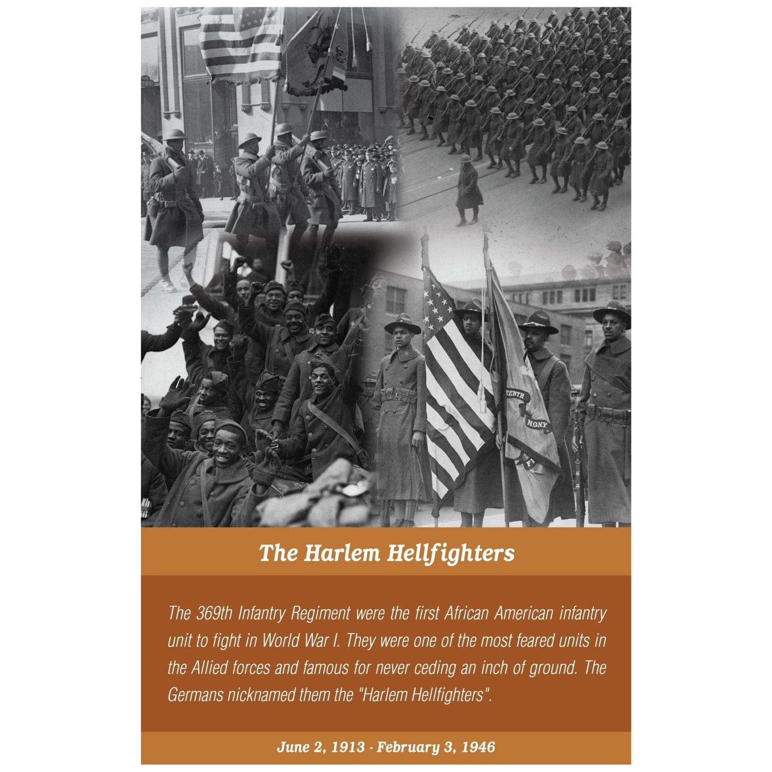 The Harlem Hellfighters II Poster by Sankofa Designs – The Black Art Depot