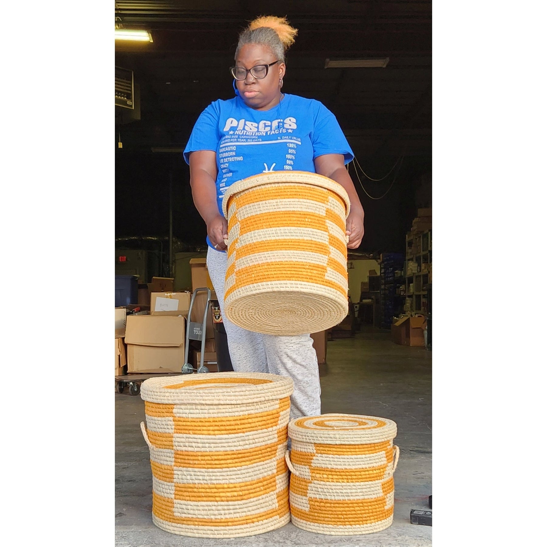 Aintsoa: Authentic Hand Woven Raffia Madagascar Baskets – The Black Art ...