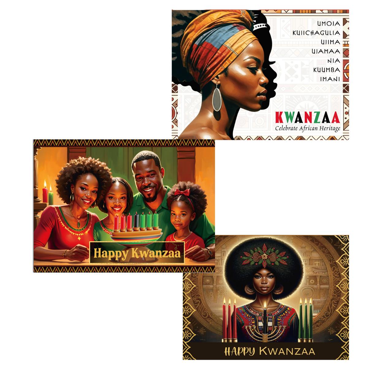 Assorted Kwanzaa Card Box Set | 15 Cards - Share the Tradition – The ...