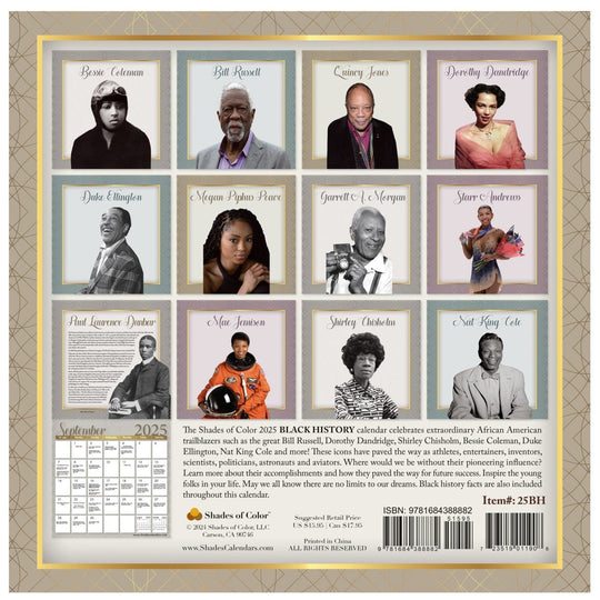 Celebrate Black History: 2025 African American Wall Calendar – The ...