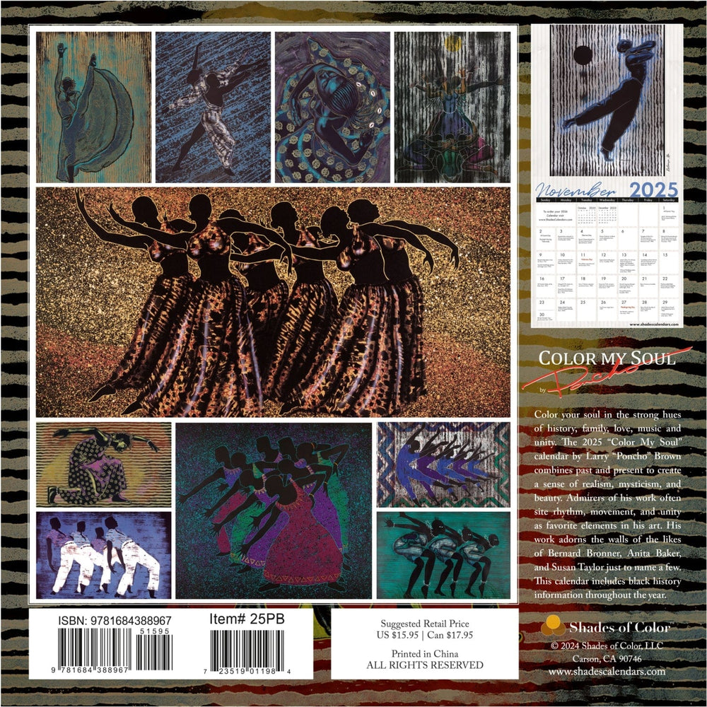 Color My Soul: The Art of Poncho 2015 African-American Calendar – The ...