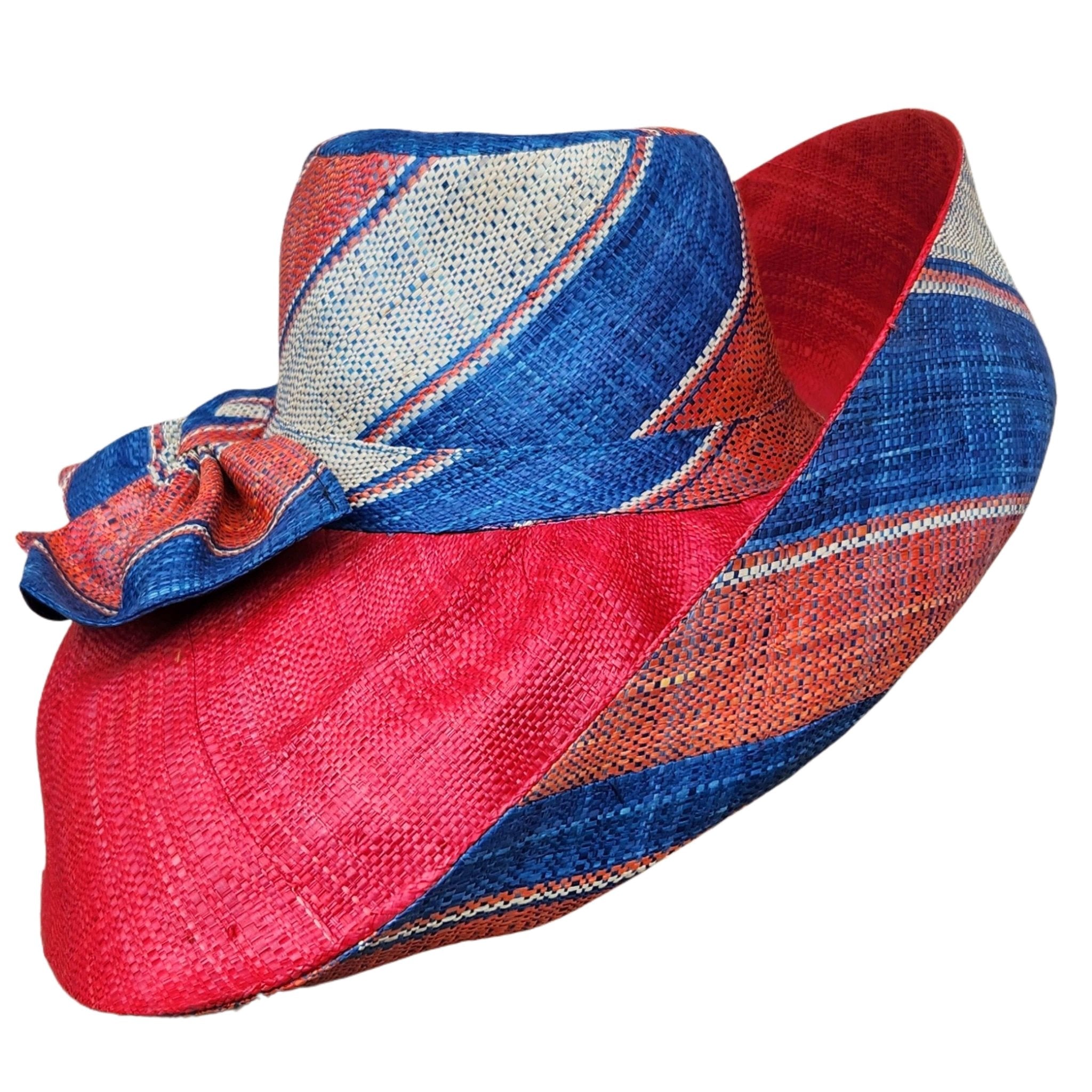 Dingani: Hand Woven Multicolor Madagascar Big Brim Raffia Sun Hat – The ...