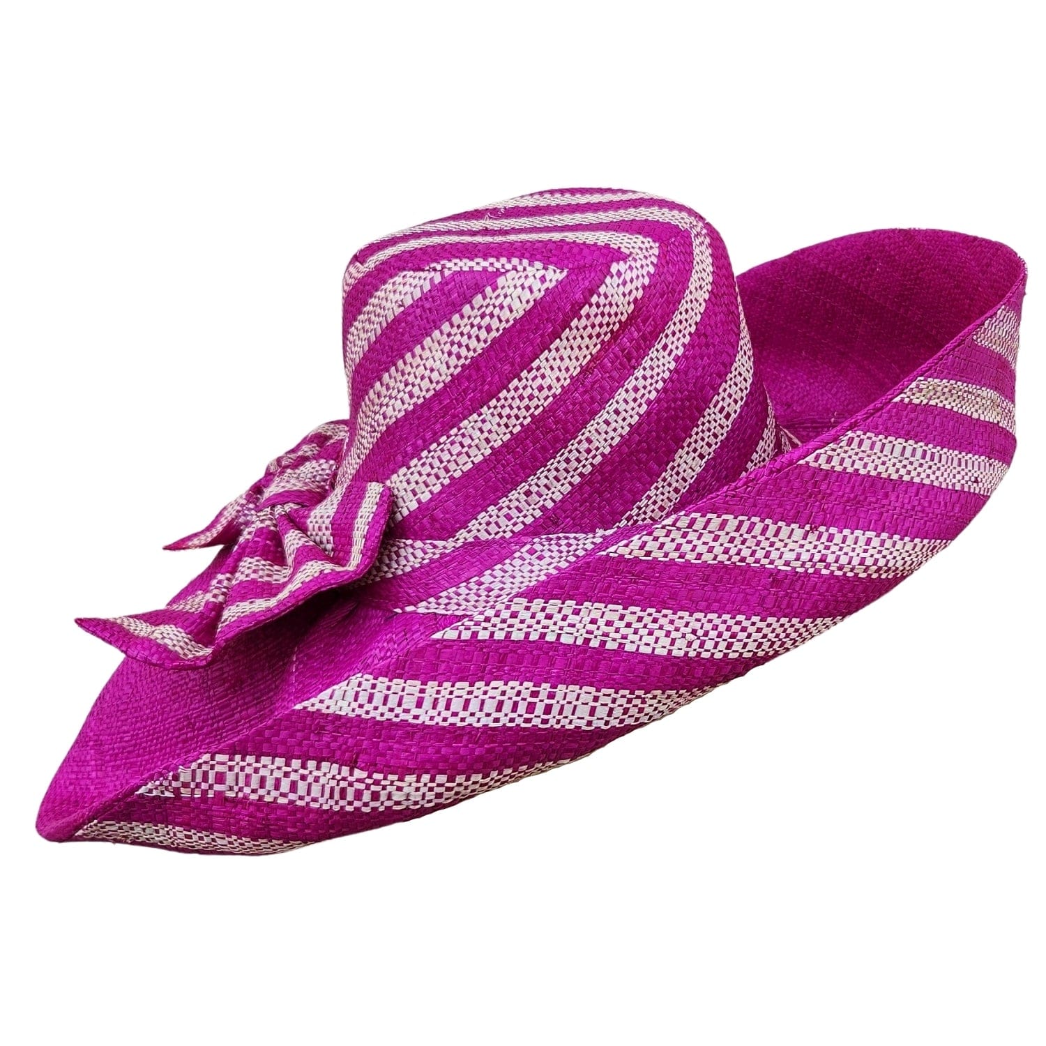 Ghana: Hand Woven Multicolor Madagascar Big Brim Raffia Sun Hat – The ...