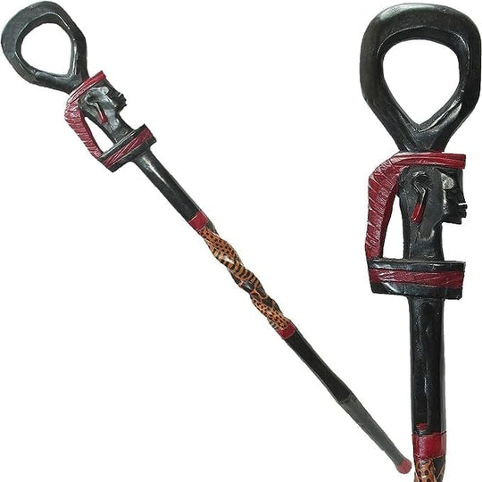 Kenyan 5 in 1 Animal African Walking Cane by Stoneage Arts Global – The ...
