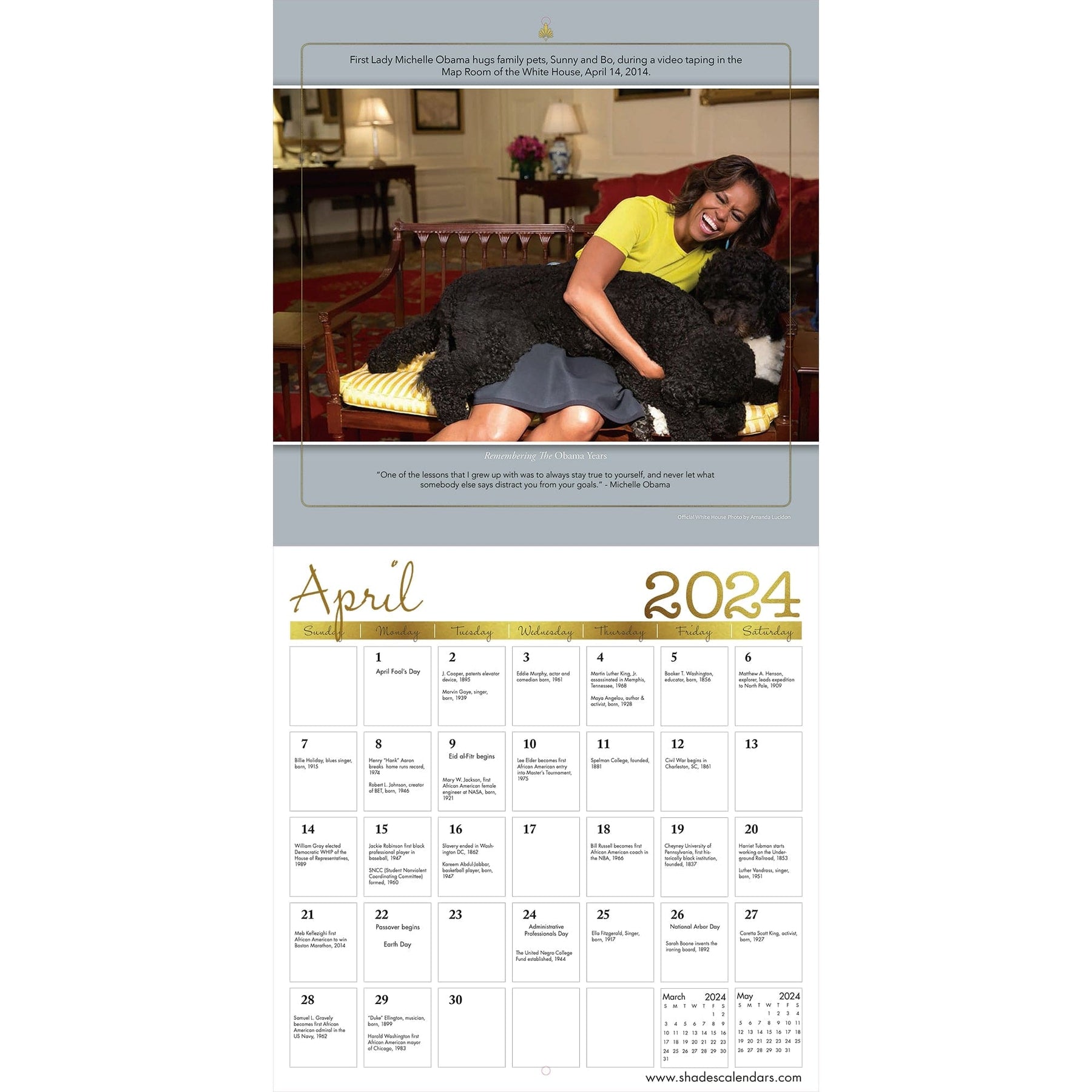 The Obama Years: 2024 Commemorative Black History Wall Calendar – The ...