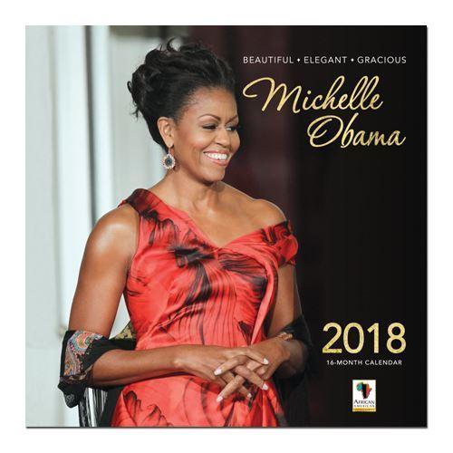 Michelle Obama: Beauty & Elegance: 2018 African American Wall Calendar ...