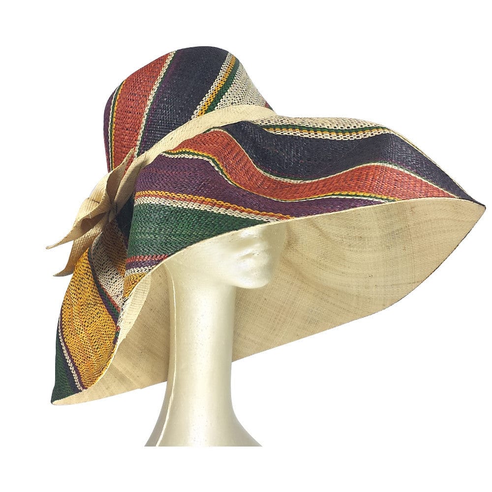 Boipelo: Hand Woven Multicolored Madagascar Raffia Hat – The Black Art ...
