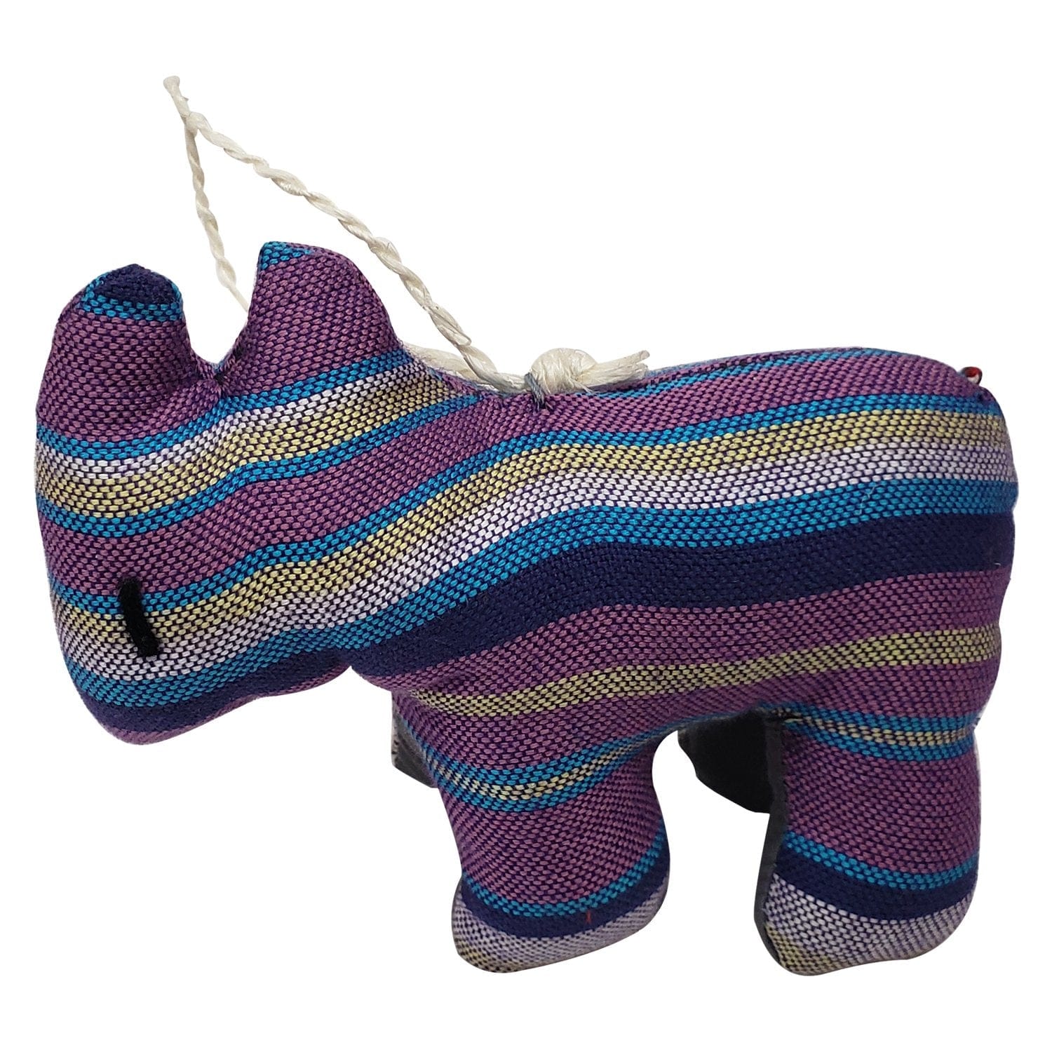 Authentic African Hand Made Kenyan Kikoi Fabric Rhino Ornament – The ...
