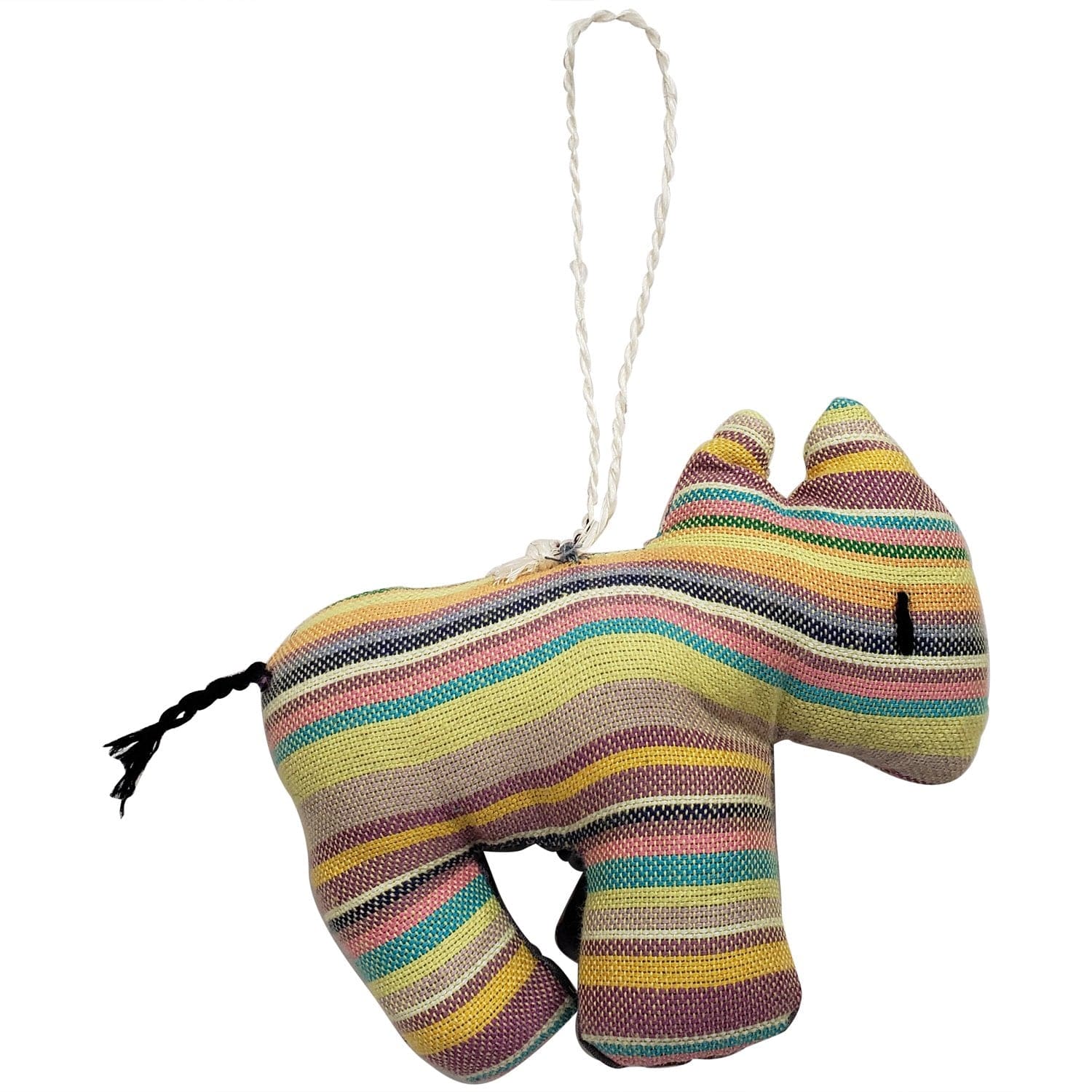 Authentic African Hand Made Kenyan Kikoi Fabric Rhino Ornament – The ...