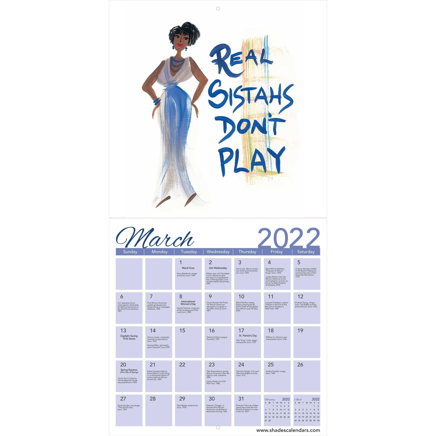 Believe You Can: Art of Cidne Wallace 2022 Black Art Calendar – The ...