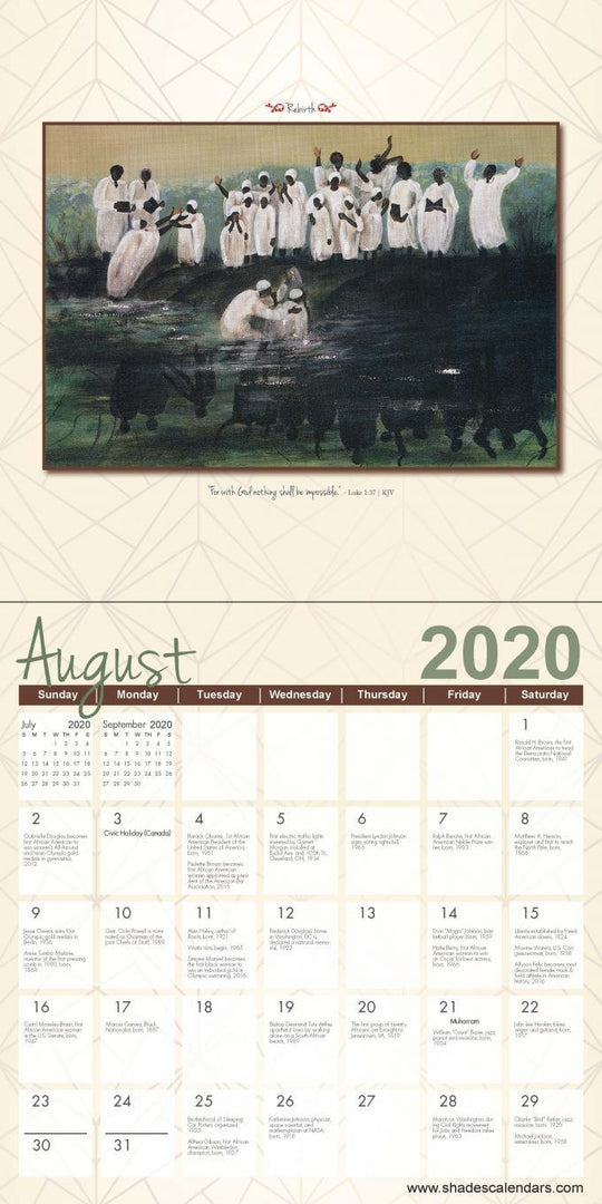 The Art of Annie Lee: 2020 African American Wall Calendar – The Black ...