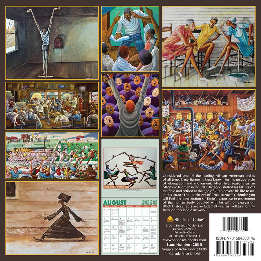 The Art of Ernie Barnes 2020 Calendar: African American Wall Calendar ...