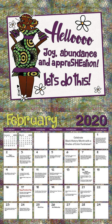 Be Your InspHERation: The Art of Kiwi McDowell 2020 Black Art Calendar ...
