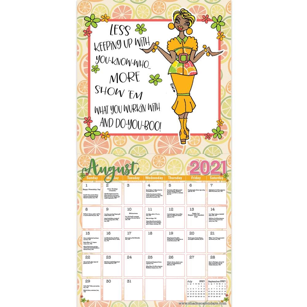 Be Your InspHERation: The Art of Kiwi McDowell 2021 Black Art Calendar ...