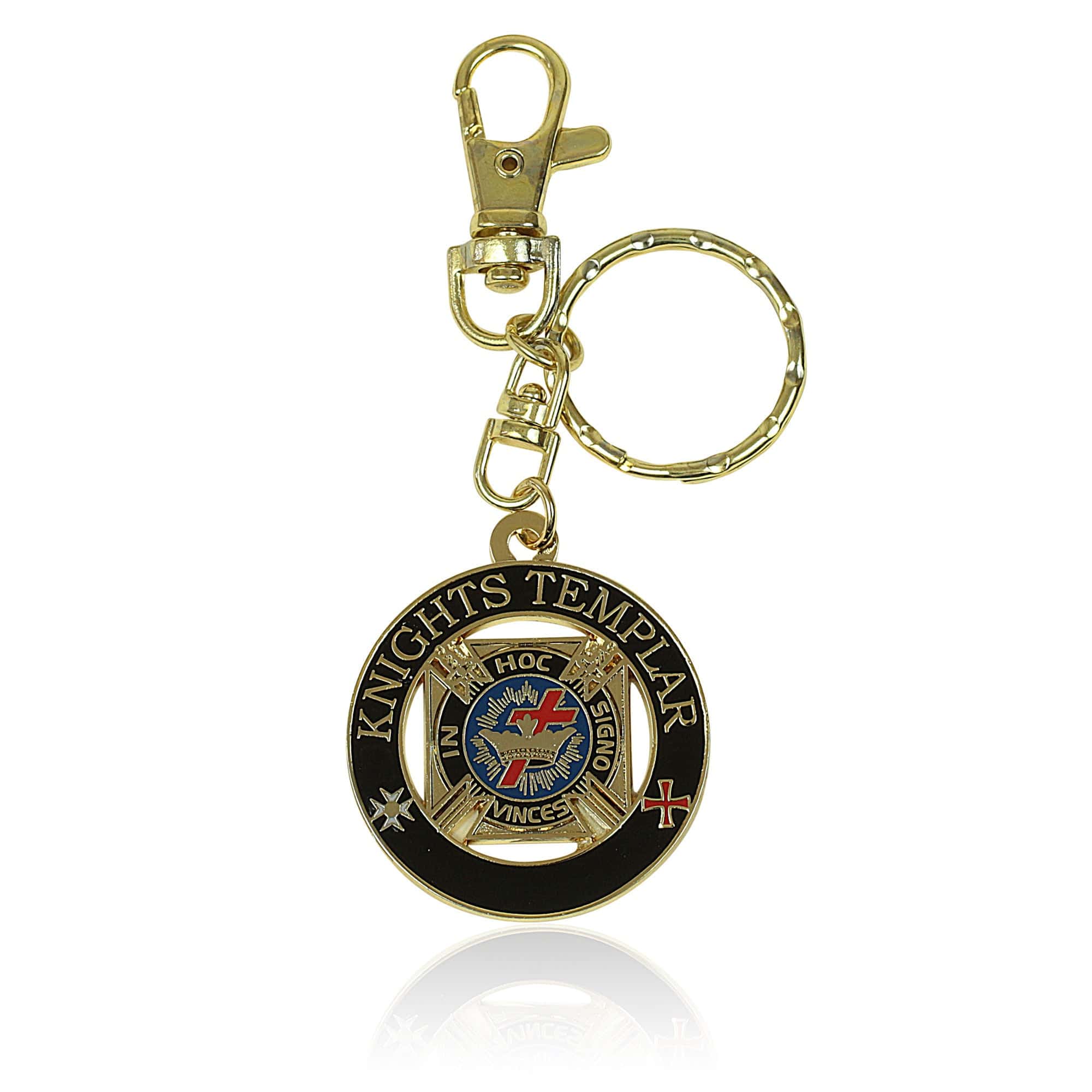 Knights Templar York Rite Commandery Key Chain with Belt Clip – The ...