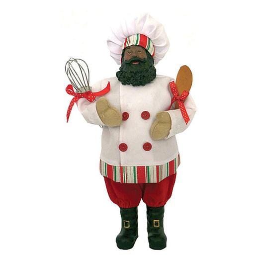 Bakery Chef Santa: African American Santa Claus Figurine – The Black ...