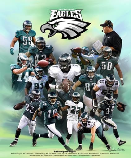 Philadelphia Eagles by Wishum Gregory – The Black Art Depot