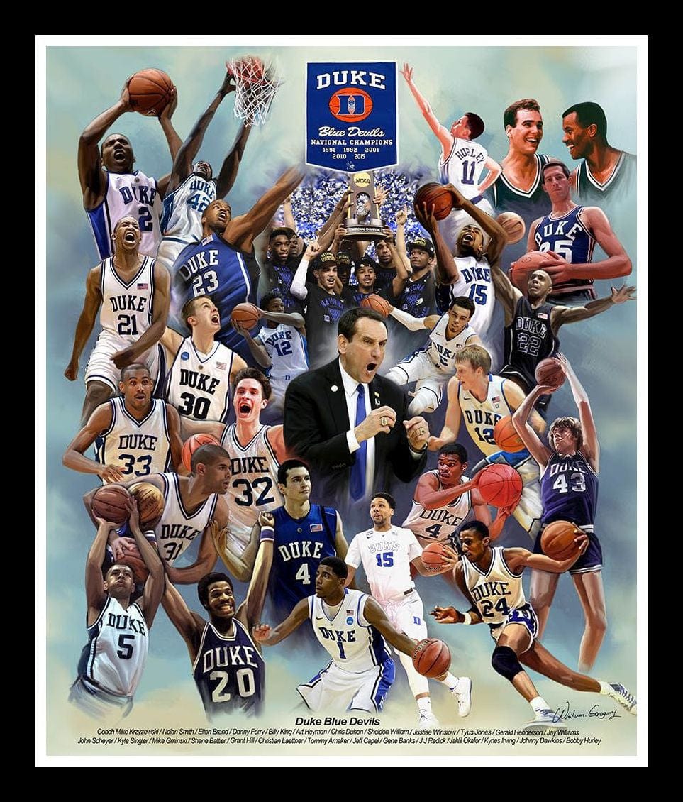 Duke Blue Devils by Wishum Gregory – The Black Art Depot