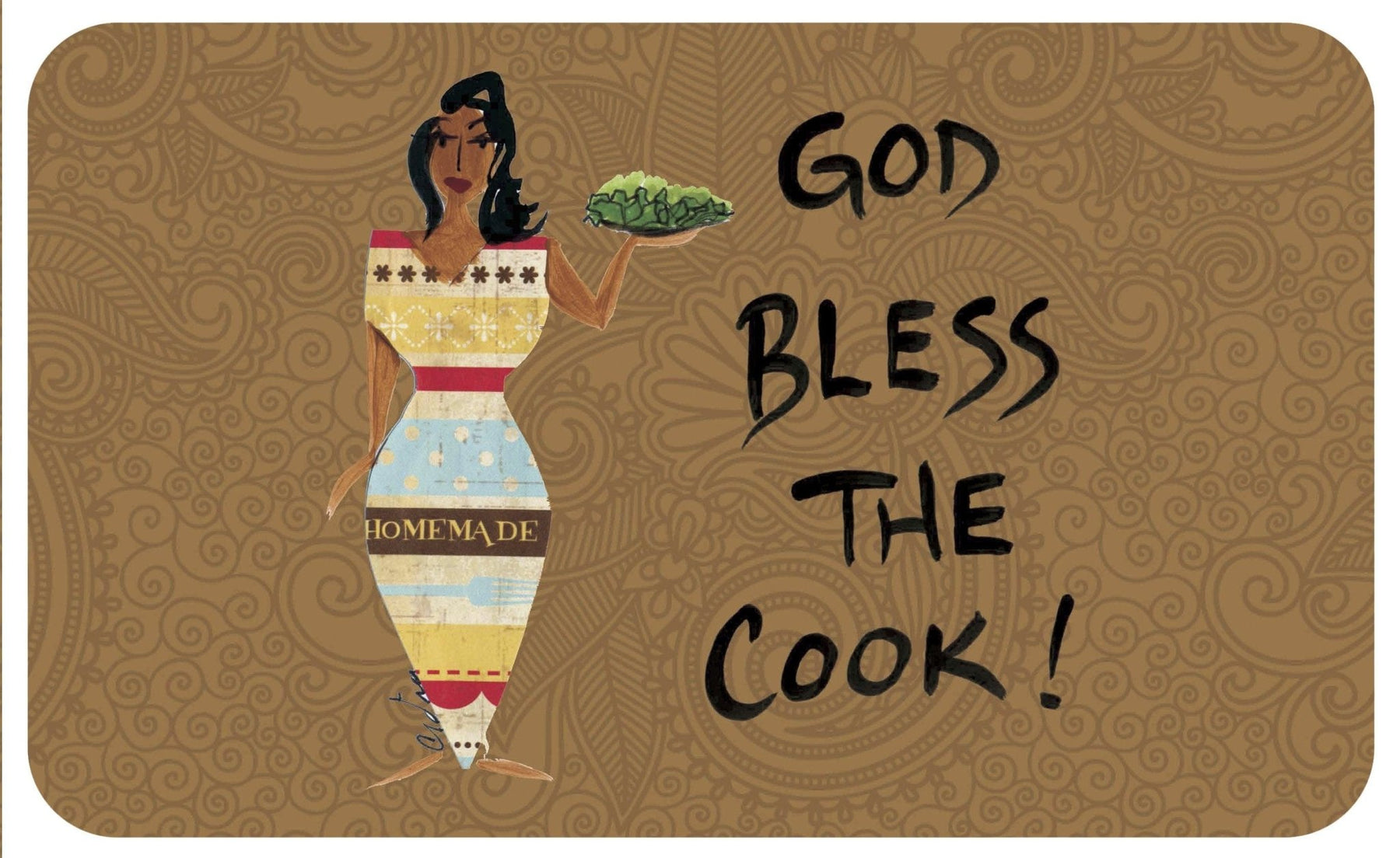 God Bless the Cook: Cidne Wallace Interior Floor Mat – The Black Art Depot