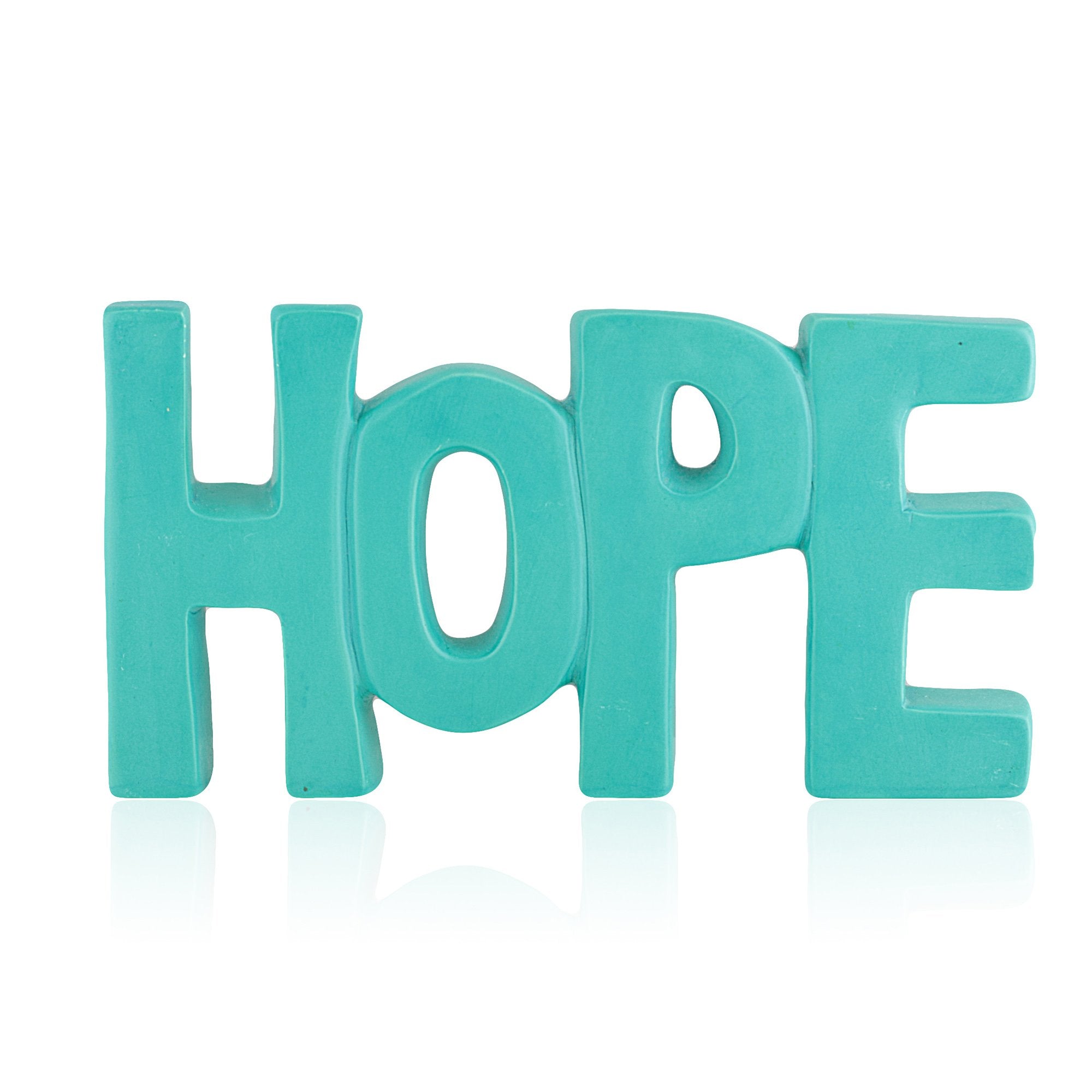 Hope Soapstone "Word" Sculpture (Turquoise): African Tabletop Decor ...