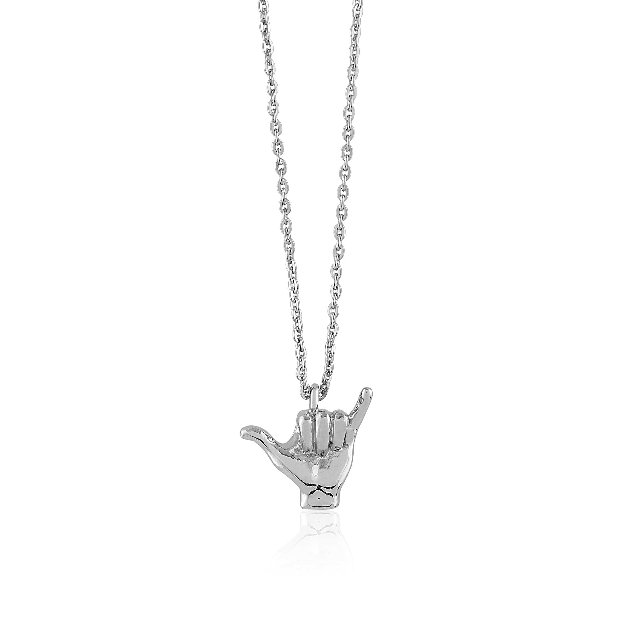 Alpha Phi Alpha "Ice Cold" Silver Toned Hand Sign Pendant Necklace ...