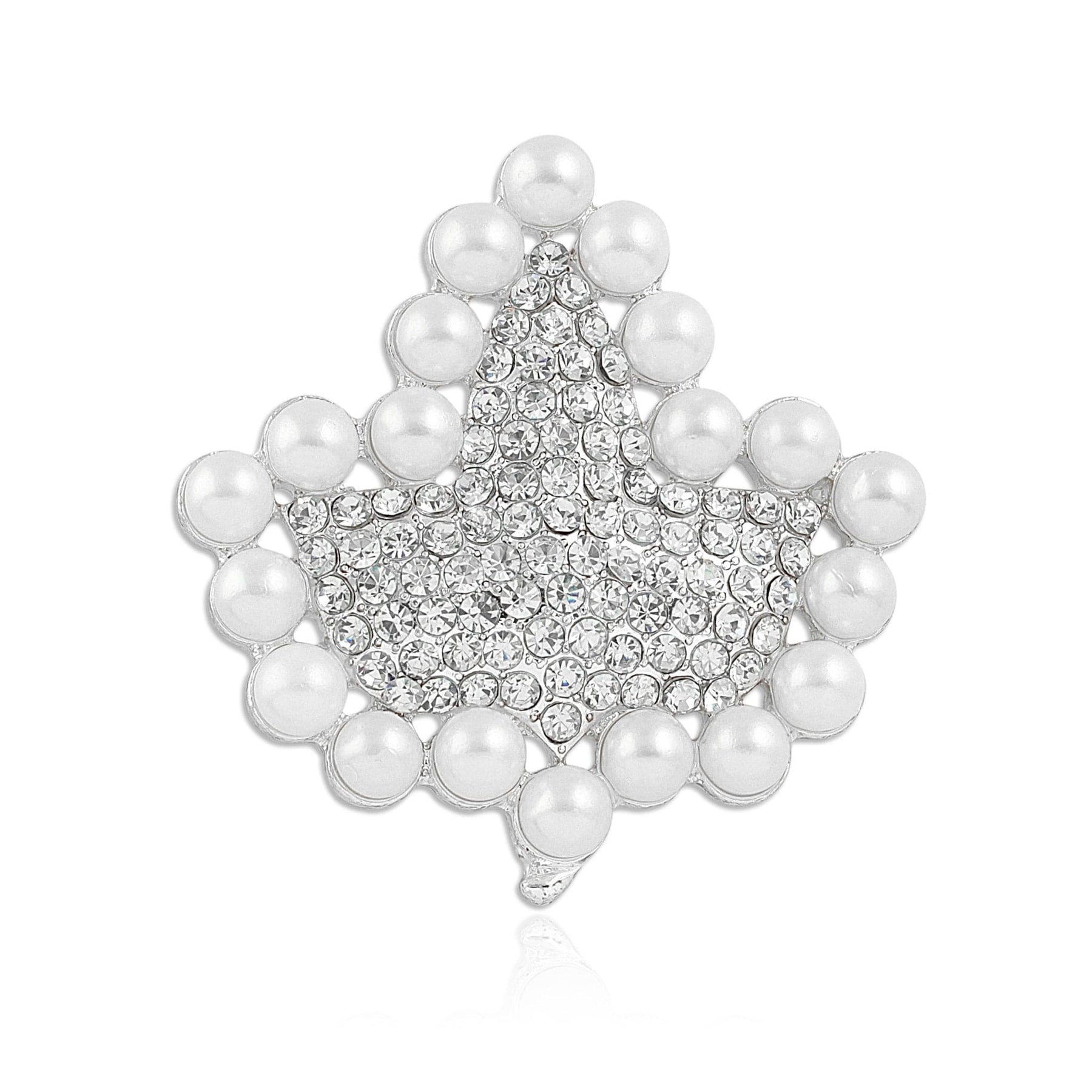 Alpha Kappa Alpha Inspired Faux Pearl and Rhinestone Ivy Leaf Brooch – The Black Art Depot