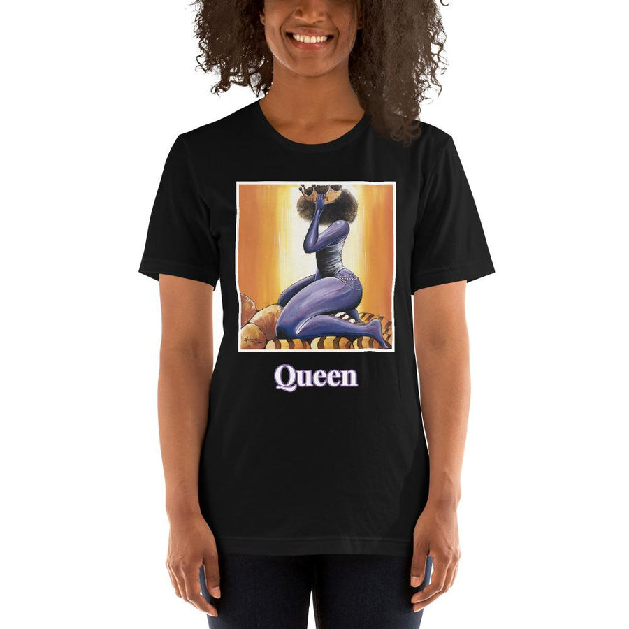 Queen by Obour Ba: African American Short Sleeve Unisex T-Shirt – The ...