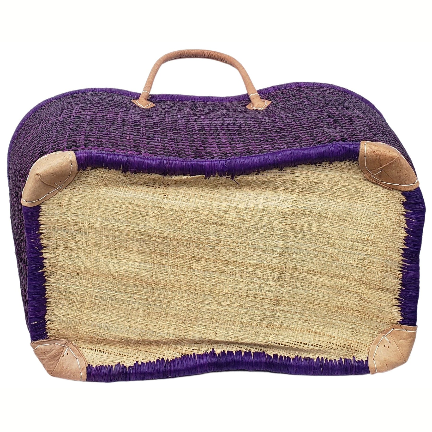 Adjanie: Authentic Madagascar Raffia and Leather Tote Bag – The Black ...