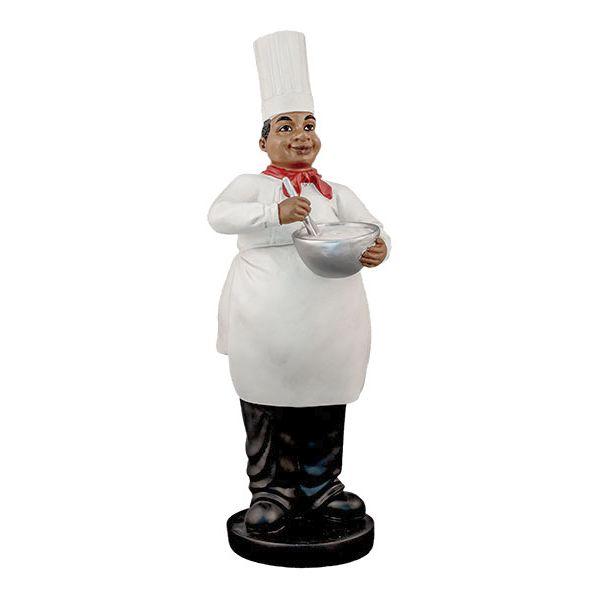 African American Chef with a Spoon and Mixing Bowl Figurine – The Black ...