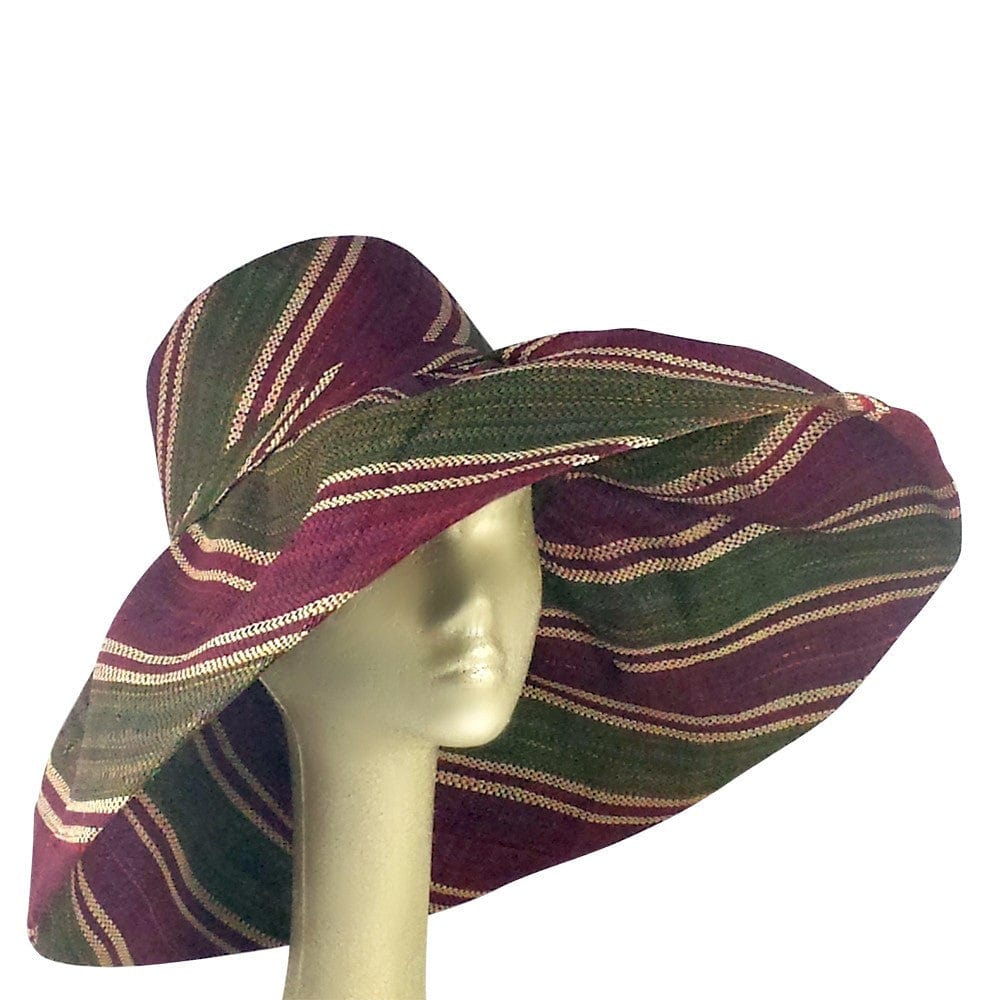 Amaka: Hand Woven Multicolored Madagascar Raffia Hat – The Black Art Depot