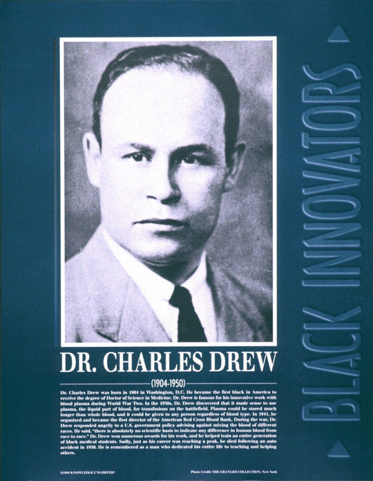 Black Innovators: Dr. Charles Drew Poster by Knowledge Unlimited – The ...