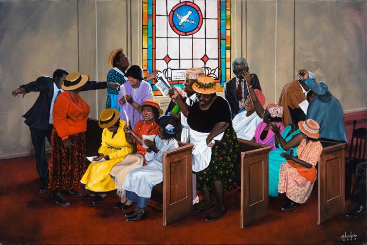 Black Church Praise Art