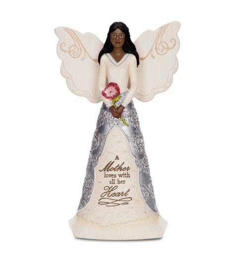 Mother Angel Holding Flower – The Black Art Depot