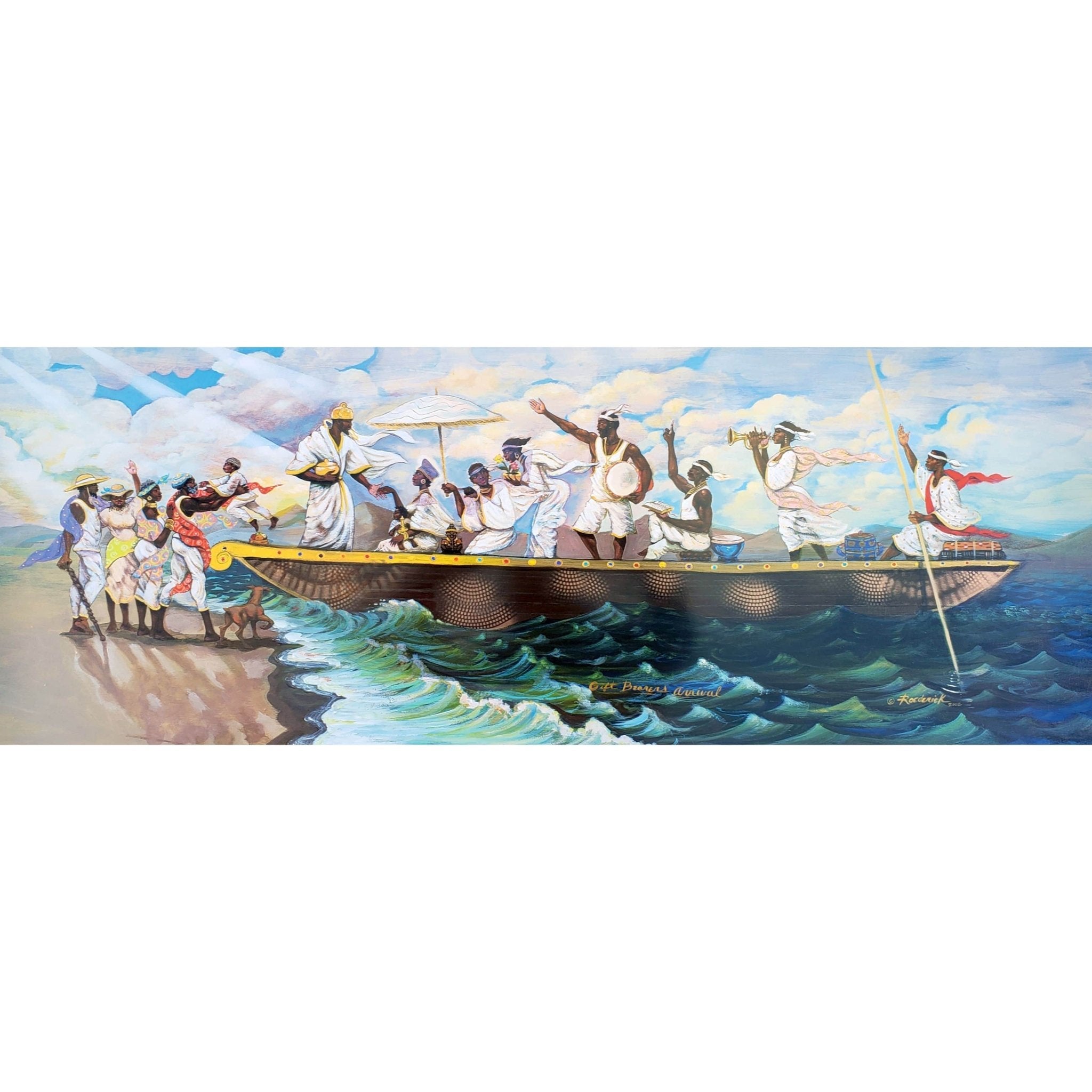 Gift Bearer's Arrival by Roederick Vines – The Black Art Depot