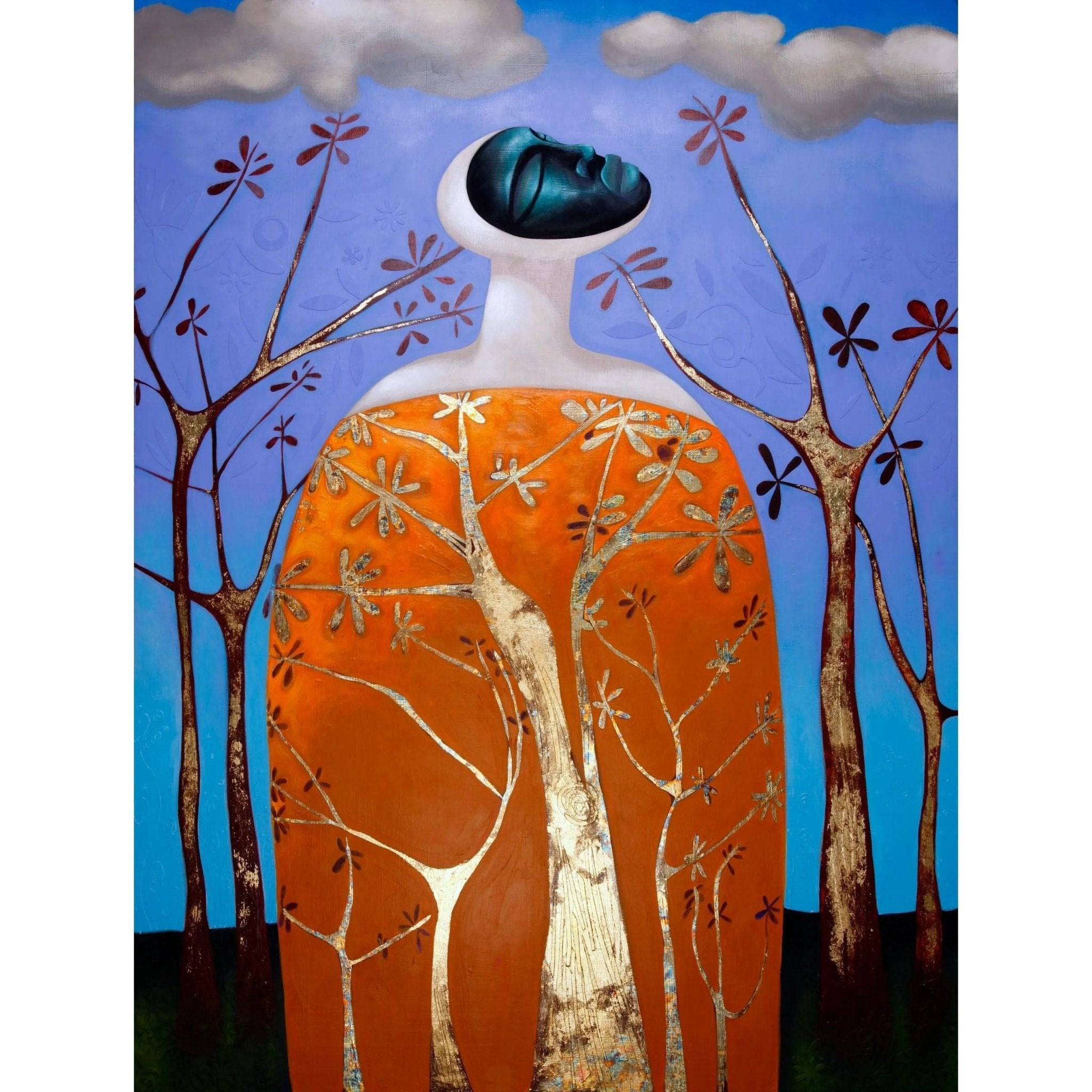 Golden Tree by Maurice Evans (Limited Edition) – The Black Art Depot