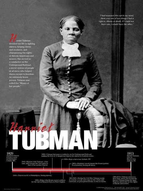 Harriet Tubman: Timeline Poster by Techdirections – The Black Art Depot