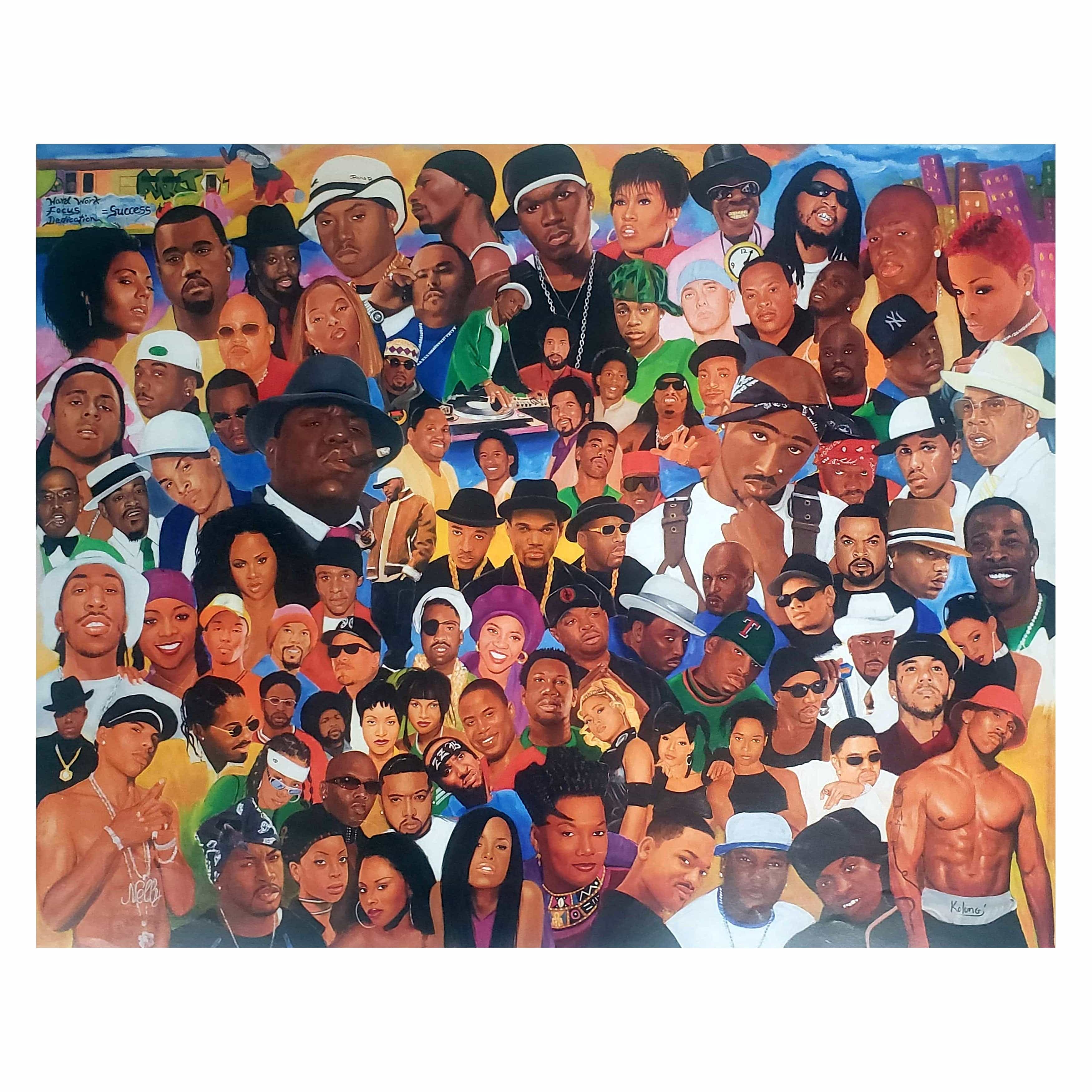 90s Hip Hop Collage