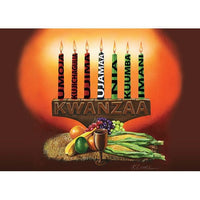 Kwanzaa Kinara: Kwanzaa Greeting Card w/ Printed Envelope (Box Set of ...