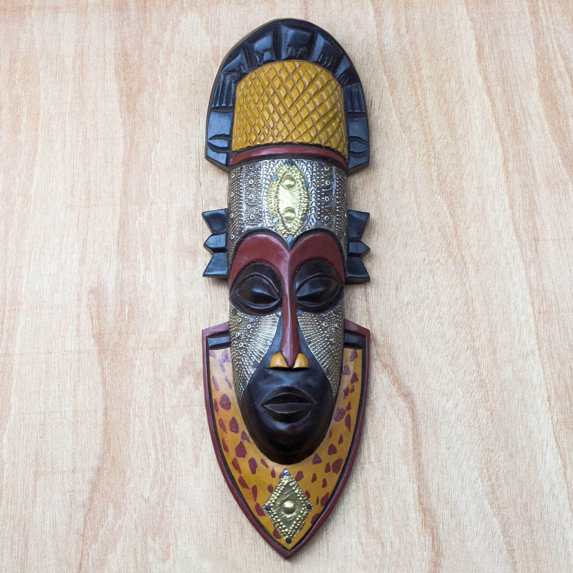 The Noble King: Authentic Hand Carved African Mask by Victor Dushie ...