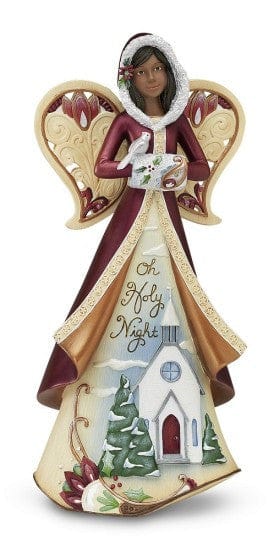 Oh Holy Night Angel With Diorama Figurine – The Black Art Depot