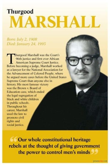 Thurgood Marshall: Constitutional Heritage by Poster Envy – The Black ...