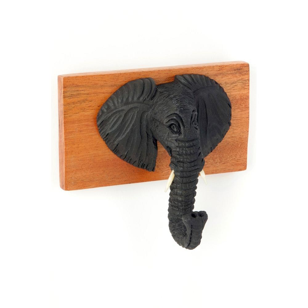 Elephant Coat Hook: Authentic Hand Made African Decor (Jacaranda Wood ...