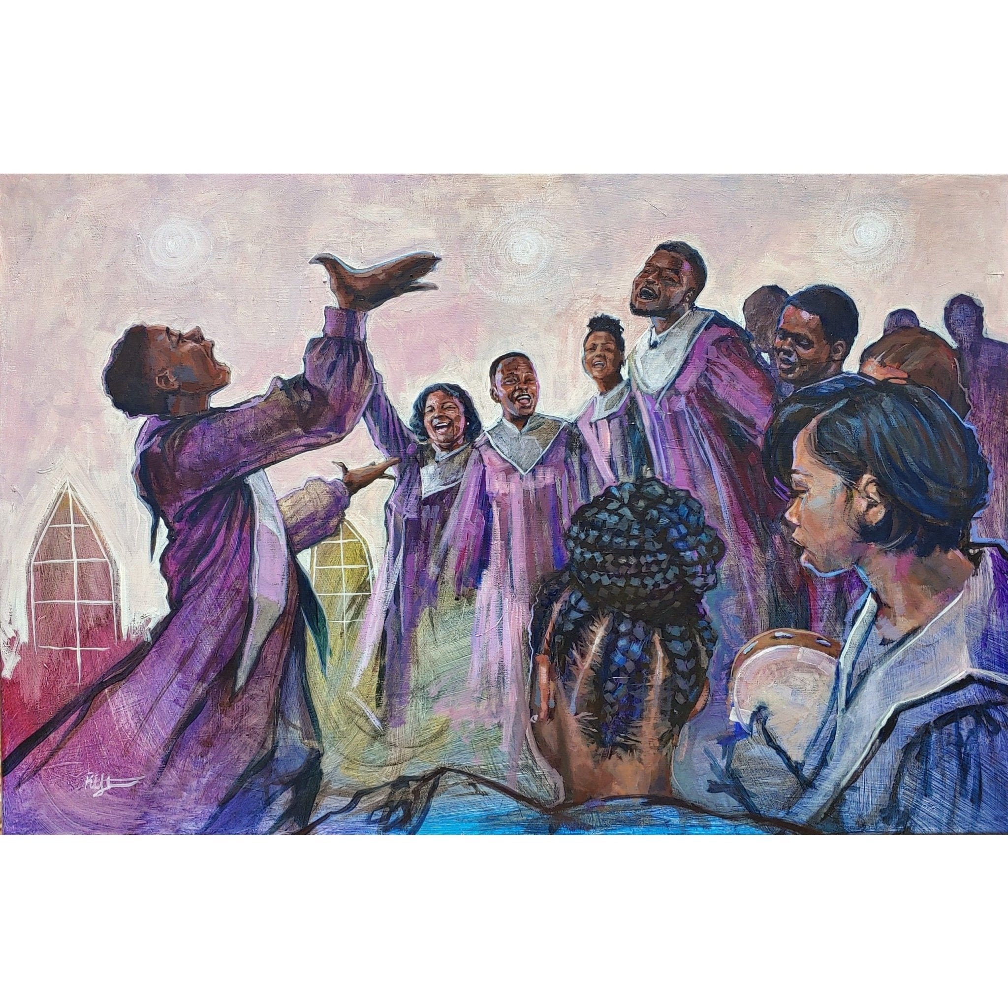 Black Church Praise Art