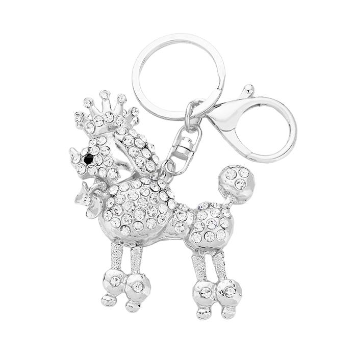 Sigma Gamma Rho Inspired Sparking Crystal Rhoyalty Poodle Key Chain ...